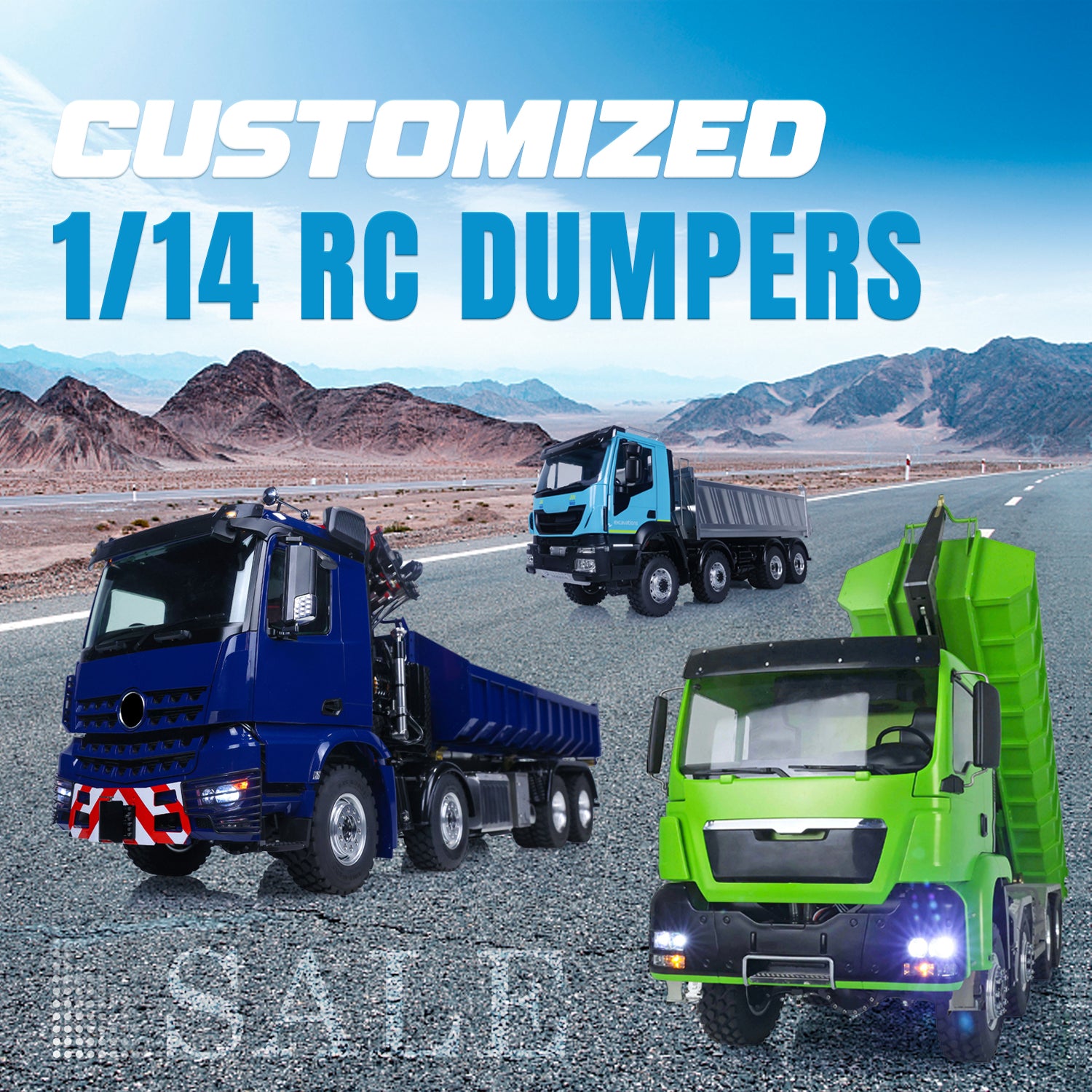 1/14 RC Dumpers – LESU RC USA