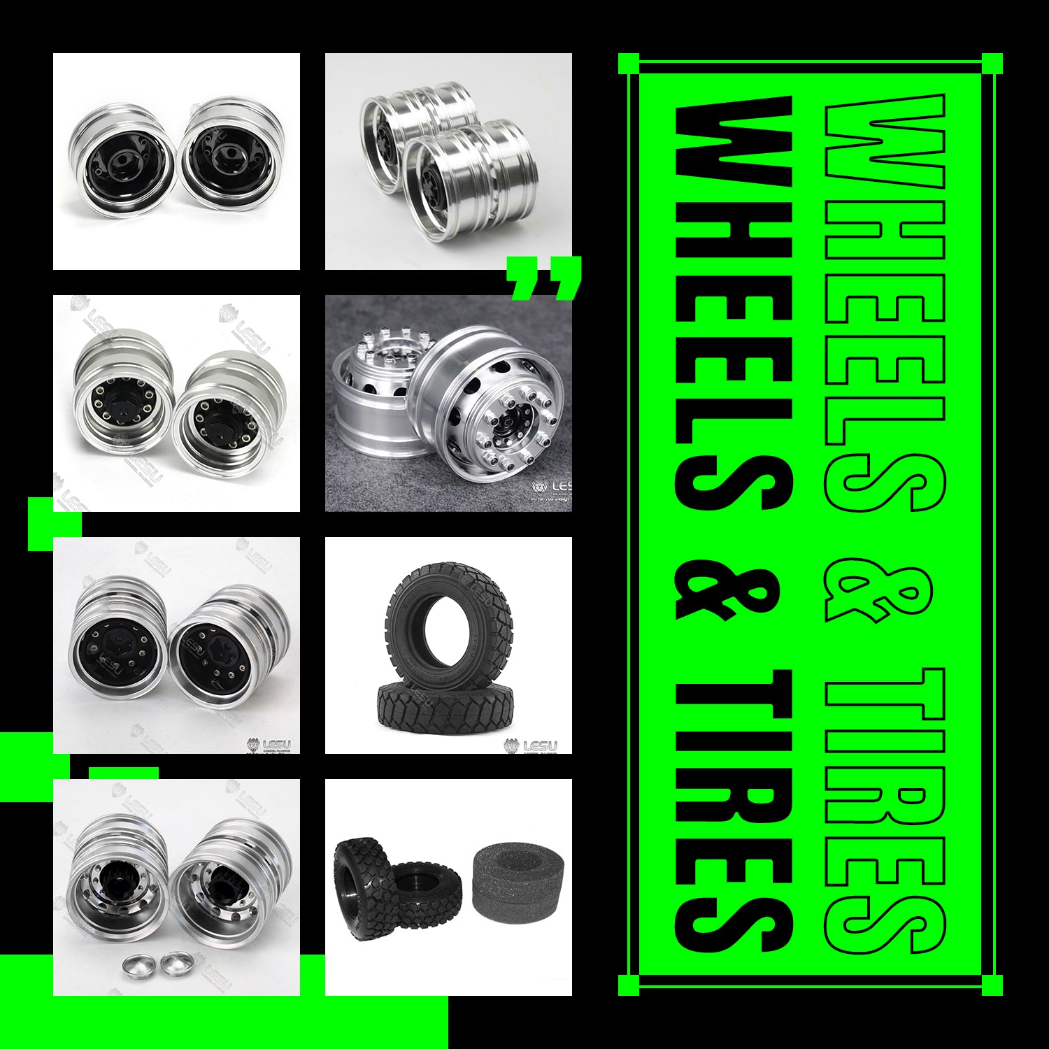 Wheels & Tires – LESU RC USA