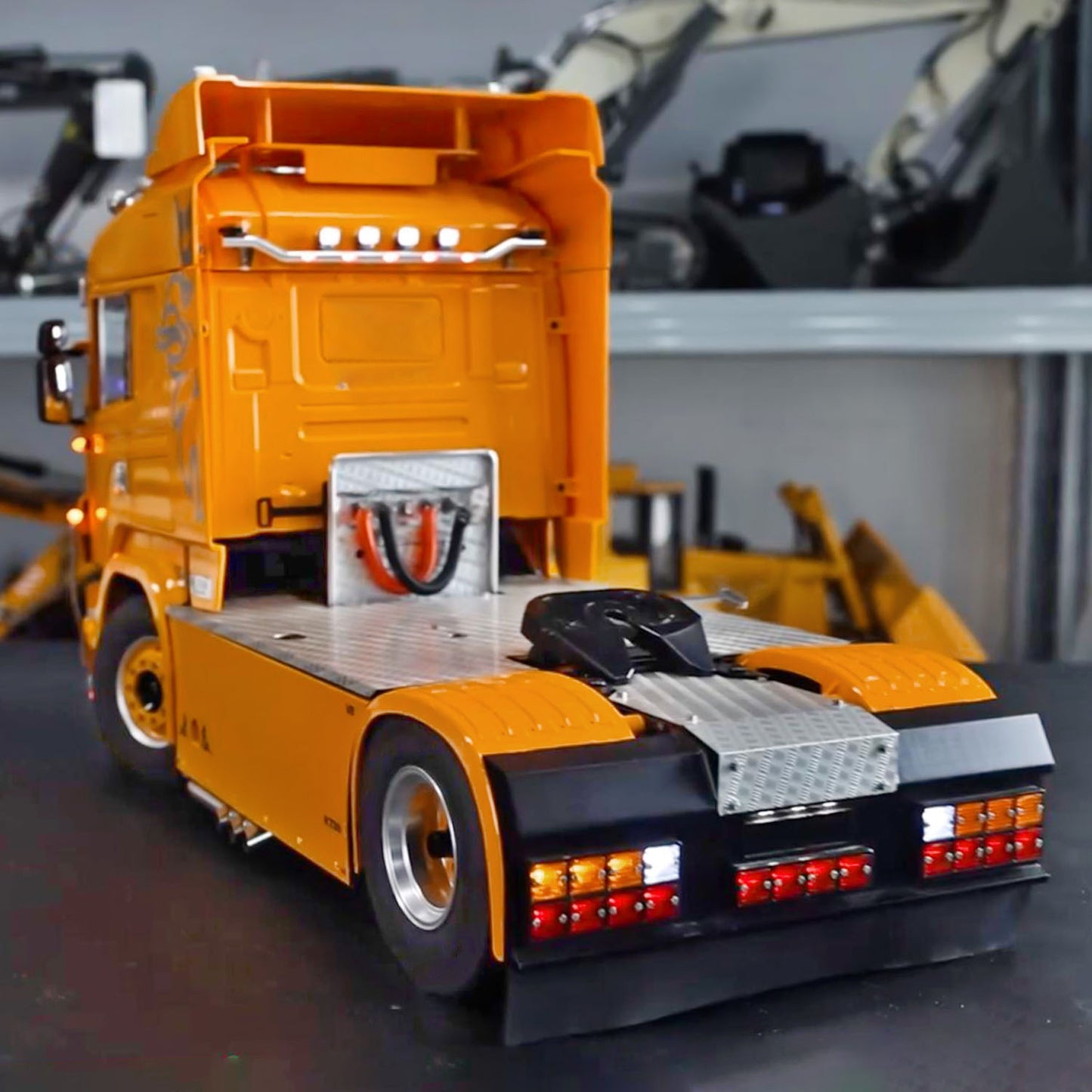 LESU 4X4 Metal Chassis 1/14 Scale RC Tractor Truck DIY Customized for ...